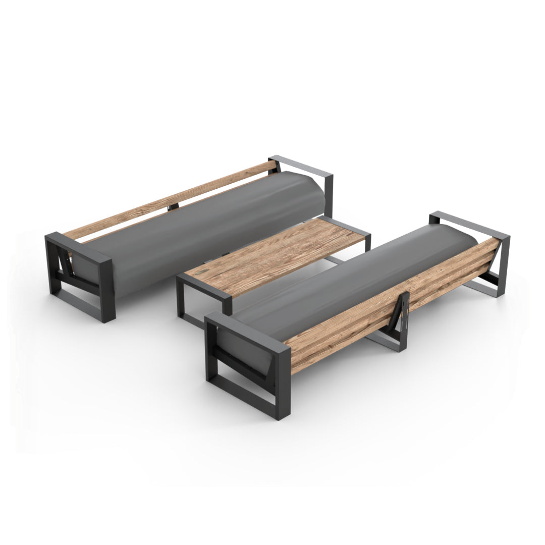 Modern Muskoka Large 3 Piece Sofa Set | Toja Grid – Toja Canada